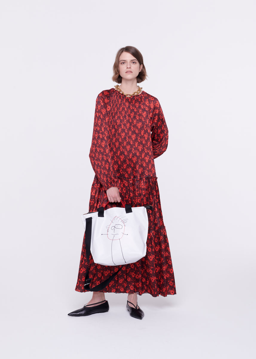 Pili And Bianca White Medium Tote Bag | White | Plan C