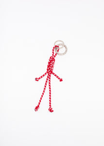 Red White lanyard Key Ring - Plan C