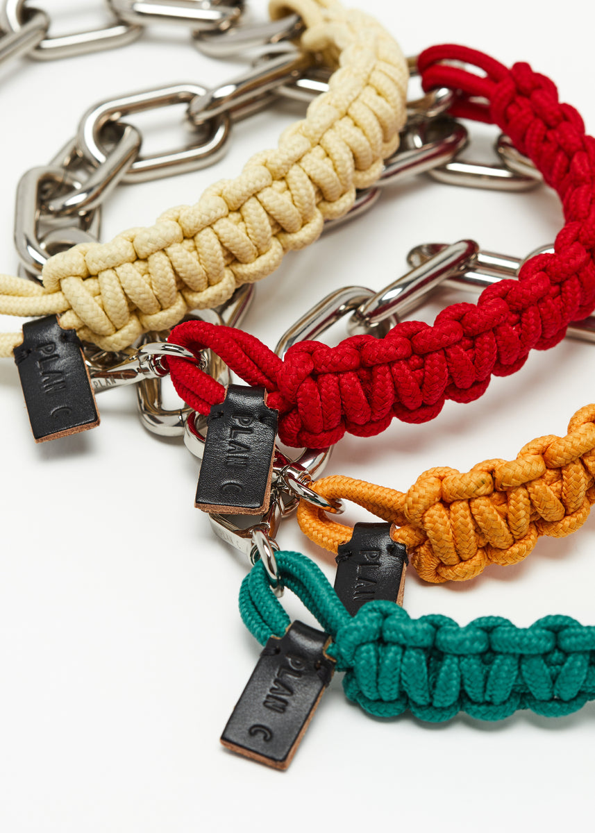 Orange chunky chain necklace - Plan C