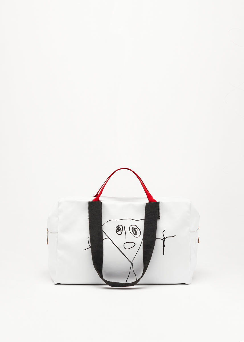"Pili and Bianca" white weekend bag - Plan C